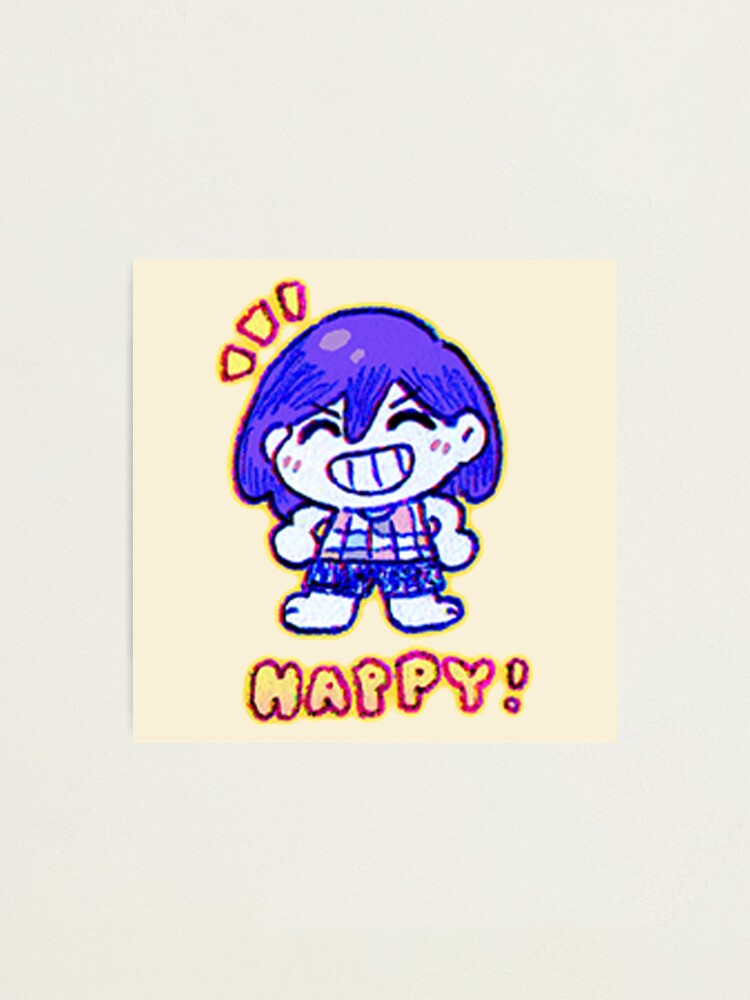 "Omori Chibi Kel- Happy" Photographic Print for Sale by Dreezu | Redbubble