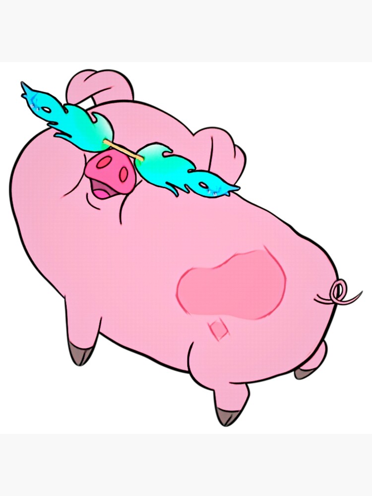 "funky pig" Poster for Sale by marjard | Redbubble
