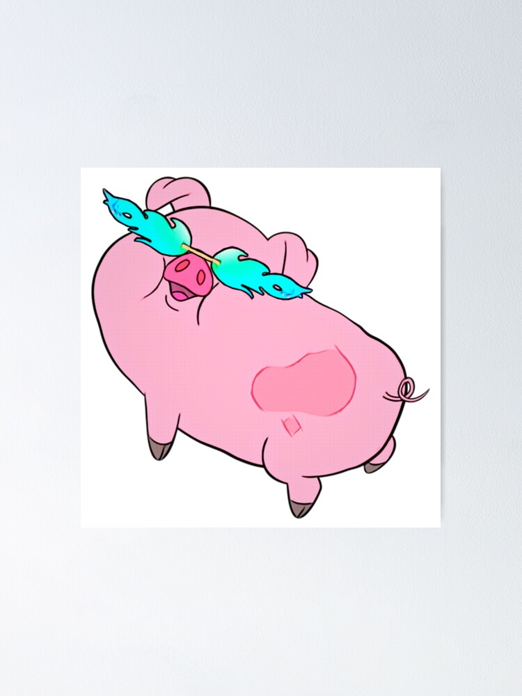 "funky pig" Poster for Sale by marjard | Redbubble