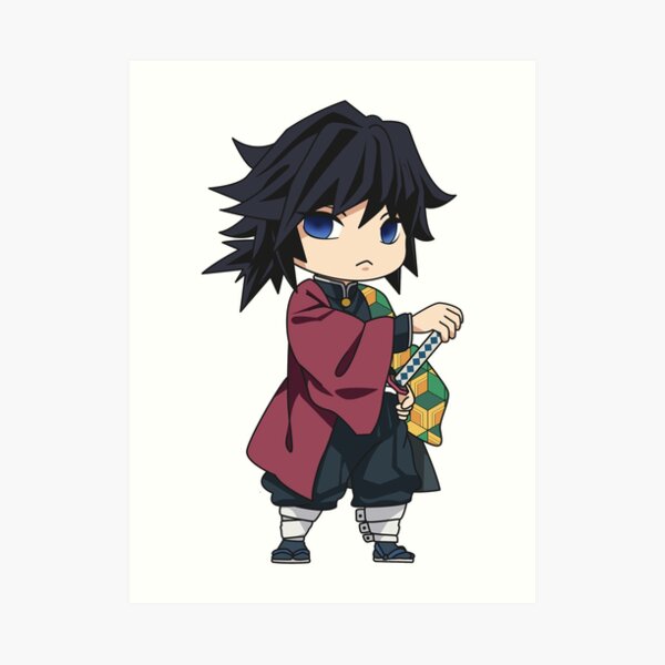 "Tomioka Giyu hashira chibi anime art" Art Print for Sale by ...