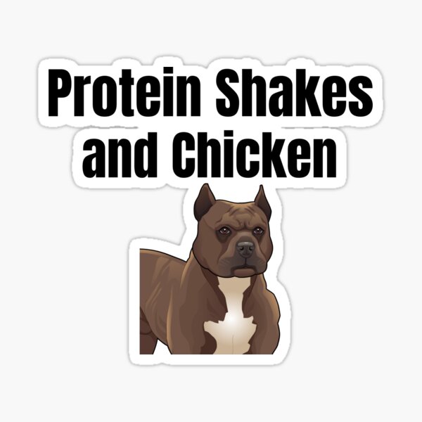 "Protein Shake" Sticker for Sale by LuxuryAttire | Redbubble