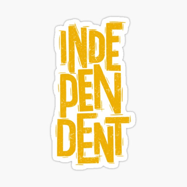"Independent" Sticker by mirceailiescu | Redbubble