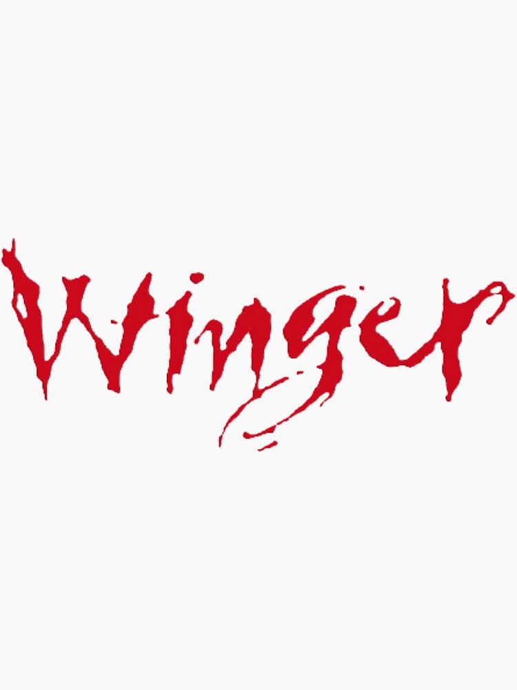 "Winger Logo" Sticker for Sale by HEAVYZONE | Redbubble