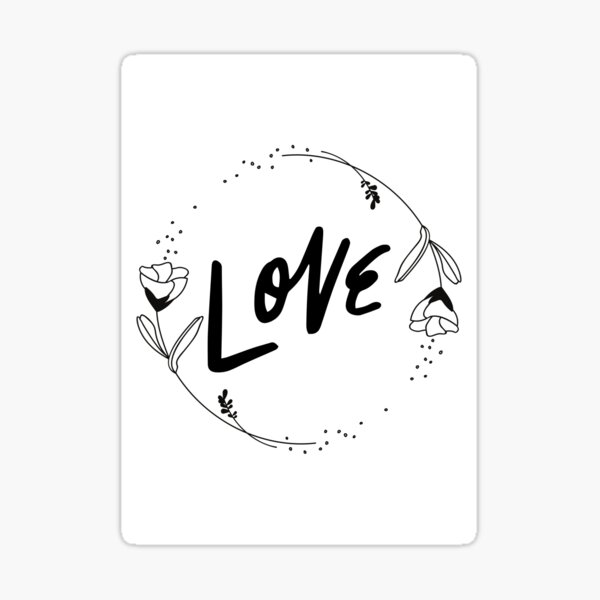 "Love aesthetic" Sticker by Chery-HandMade | Redbubble