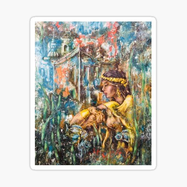 "Goddess of the seas Calypso" Sticker for Sale by JelenaJelsukova ...