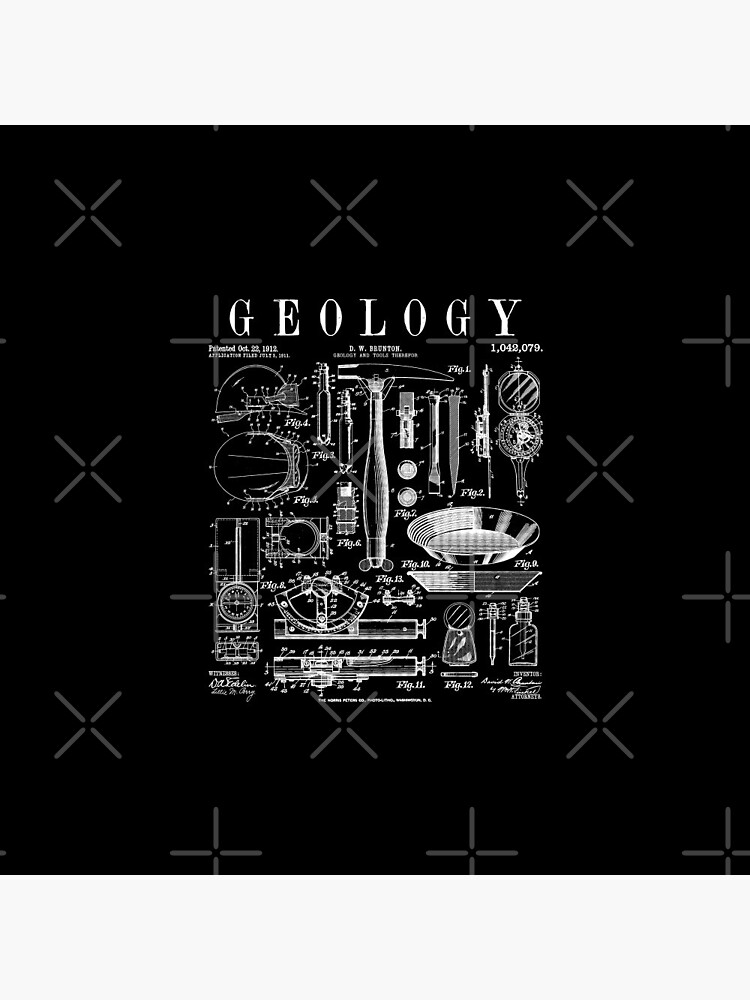 "Geology Geologist Field Kit Tools Vintage Patent Print" Pin for Sale ...
