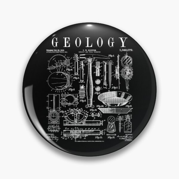 "Geology Geologist Field Kit Tools Vintage Patent Print" Pin for Sale ...
