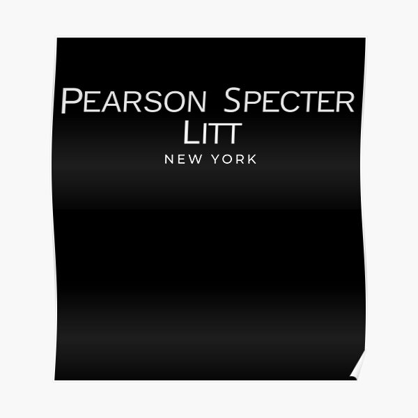 " Pearson Specter Litt Logo" Poster by Orchouk | Redbubble
