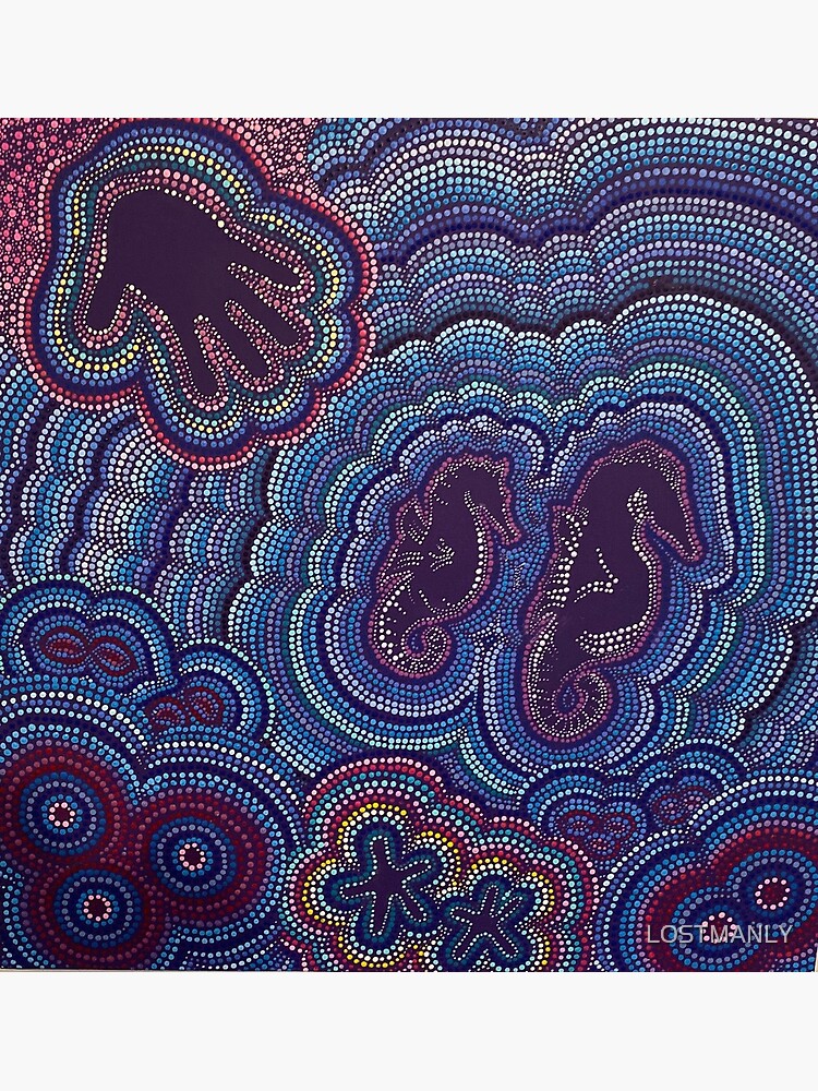 "Long Reef Sea Life Dot paintings by Kim Cameron Art" Art Print for ...