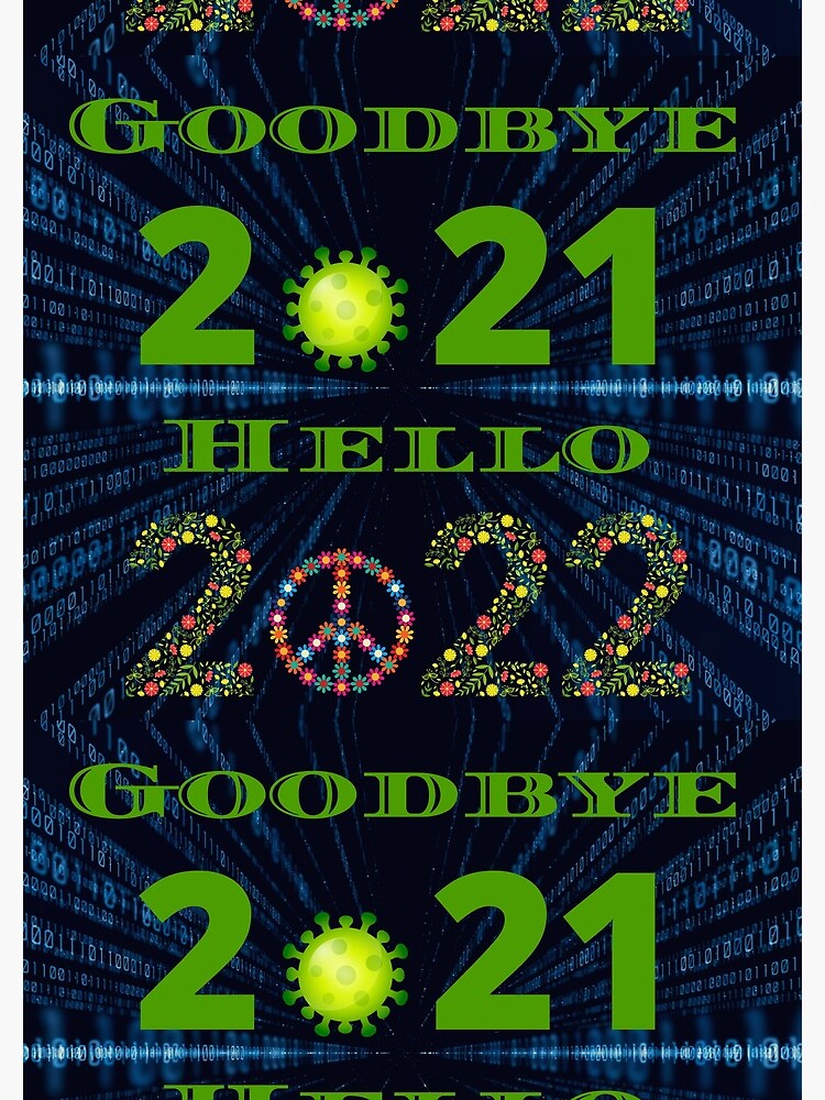 Cuaderno de espiral «adiós 2021 hola 2022 con números florales y ...