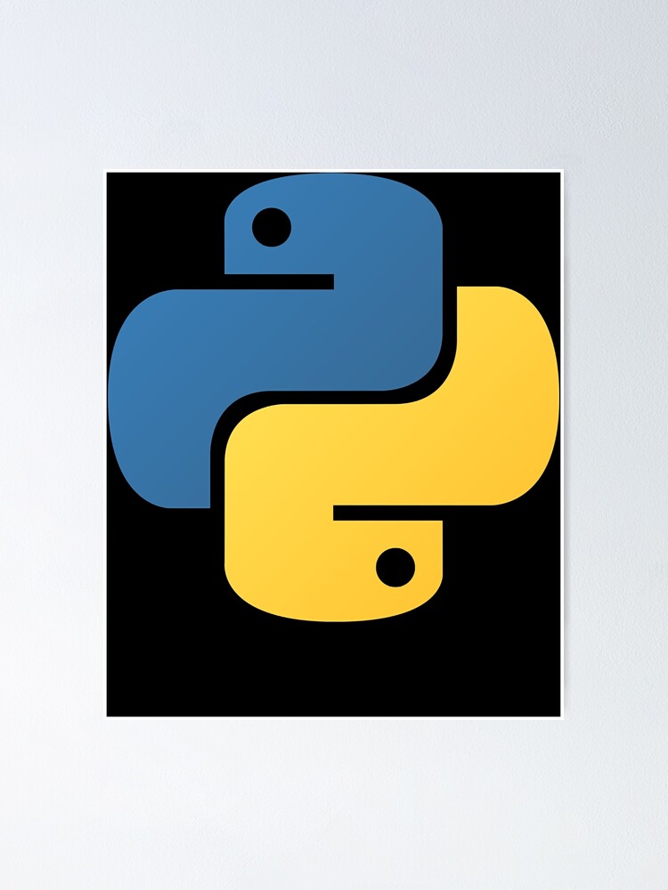 Póster «Mercancía del logotipo de Python» de hendedaniel | Redbubble