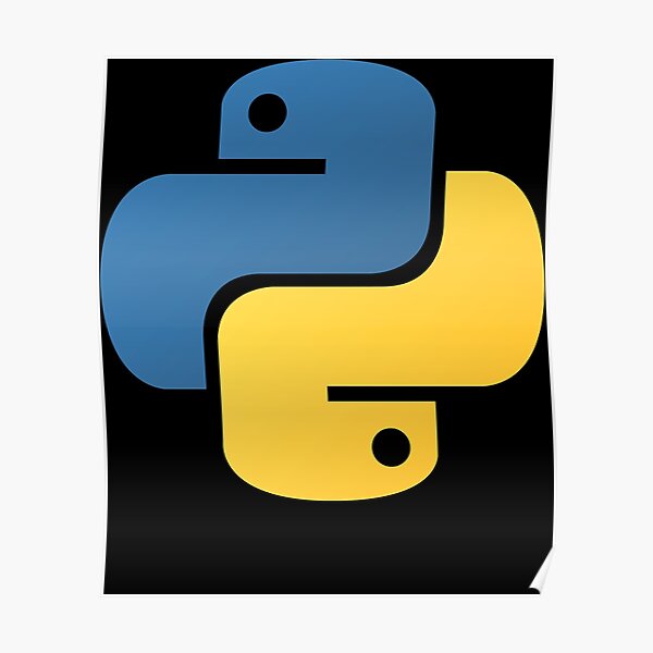 Póster «Mercancía del logotipo de Python» de hendedaniel | Redbubble