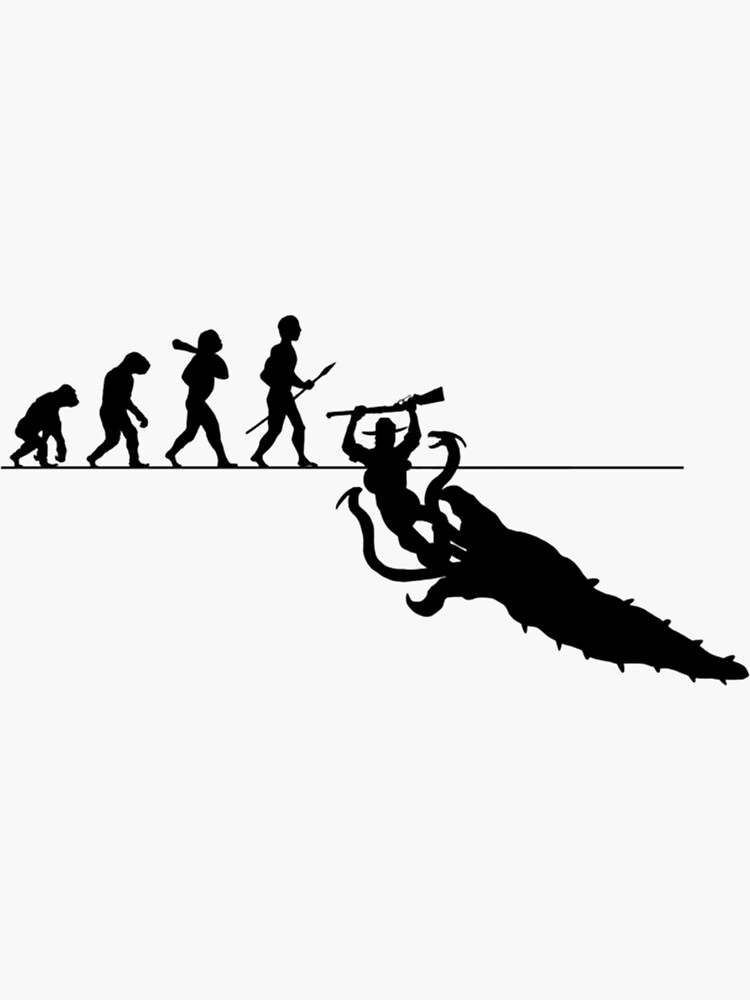 "Evolution Graboid " Sticker for Sale by colorfulgiftdes | Redbubble