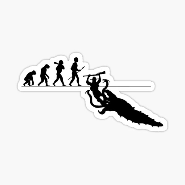 "Evolution Graboid " Sticker for Sale by colorfulgiftdes | Redbubble
