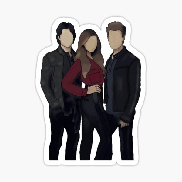 "Elena Gilbert _amp_ Salvatore Brothers " Sticker for Sale by ...