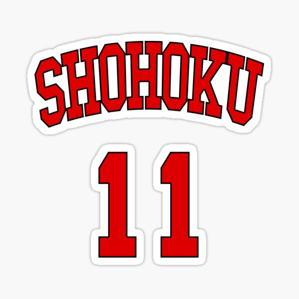 "SHOHOKU 11" Sticker by Zebda | Redbubble