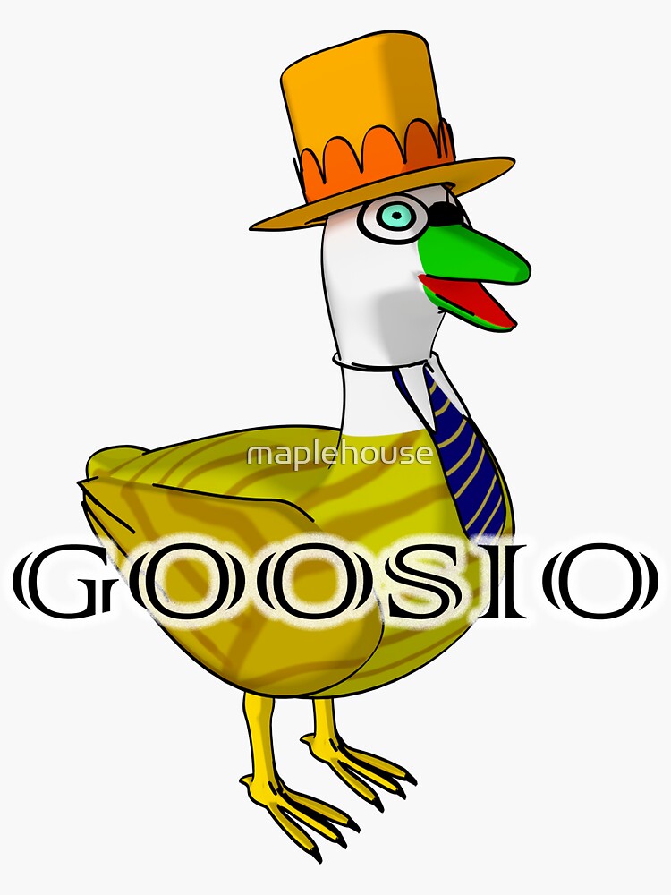 "Goosio" Sticker for Sale by maplehouse | Redbubble