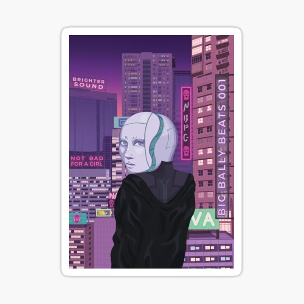 "Robot" Sticker by notbadforagirl | Redbubble