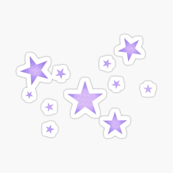 "Purple Stars" Sticker by littlemixer0207 | Redbubble