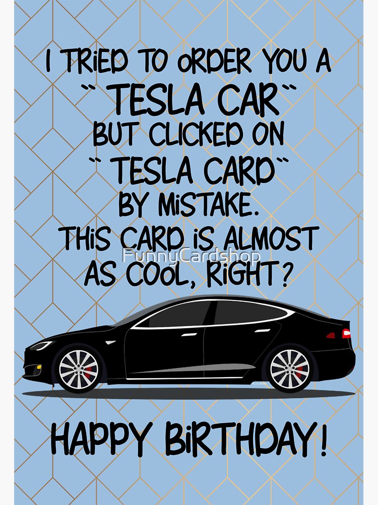 "tesla birthday, funny birthday, funny cards, happy birthday, birthday ...