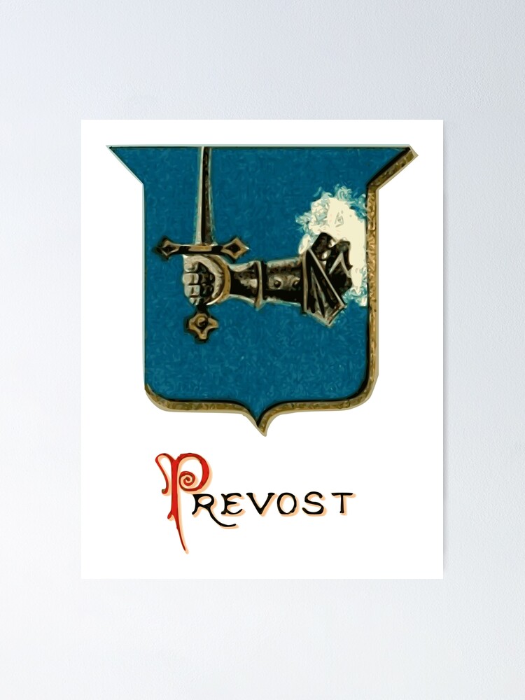"Prevost Family Coat of Arms" Poster for Sale by Heraldica | Redbubble
