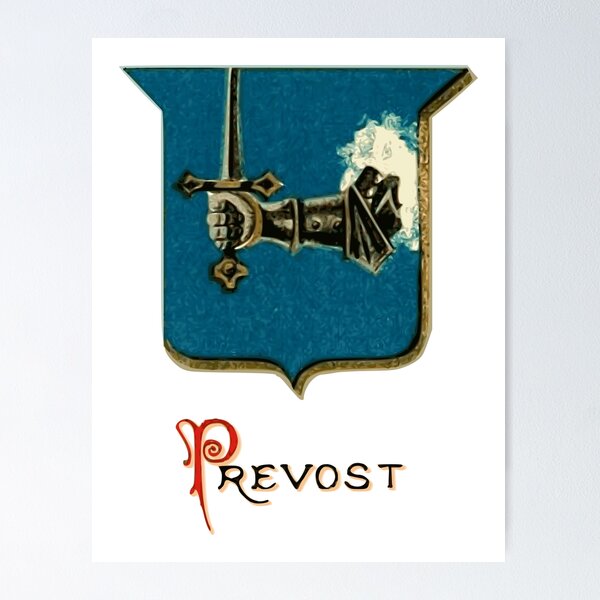 "Prevost Family Coat of Arms" Poster for Sale by Heraldica | Redbubble