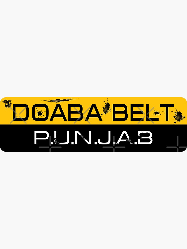 "DOABA BELT" Sticker for Sale by guri386 | Redbubble