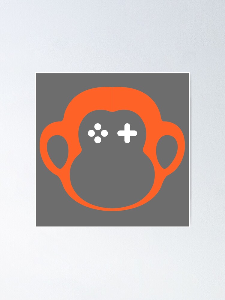"Gaming Ape" Poster for Sale by Hellzer-Media | Redbubble