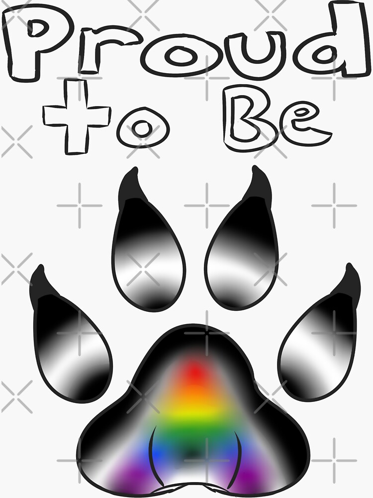 "Proud to be Straight Ally Furry" Sticker for Sale by Catdragon7 ...