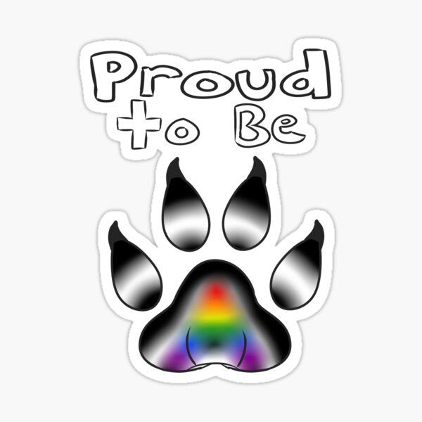 "Proud to be Straight Ally Furry" Sticker for Sale by Catdragon7 ...