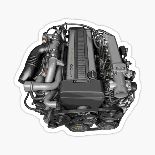 "1JZ (non vvt-i) Engine Sticker " Sticker for Sale by ArtyMotive ...