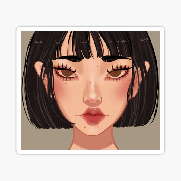 "Hazel Girl" Sticker by tulipicetea | Redbubble