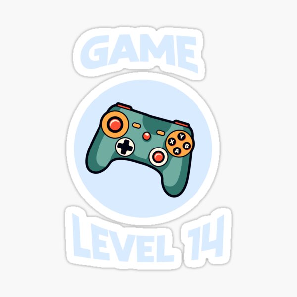 "Game level 14" Sticker for Sale by 0491 | Redbubble