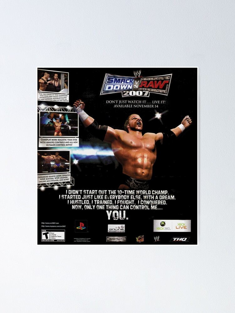 "SvR 2007 Ad" Poster for Sale by j-jenkins04 | Redbubble