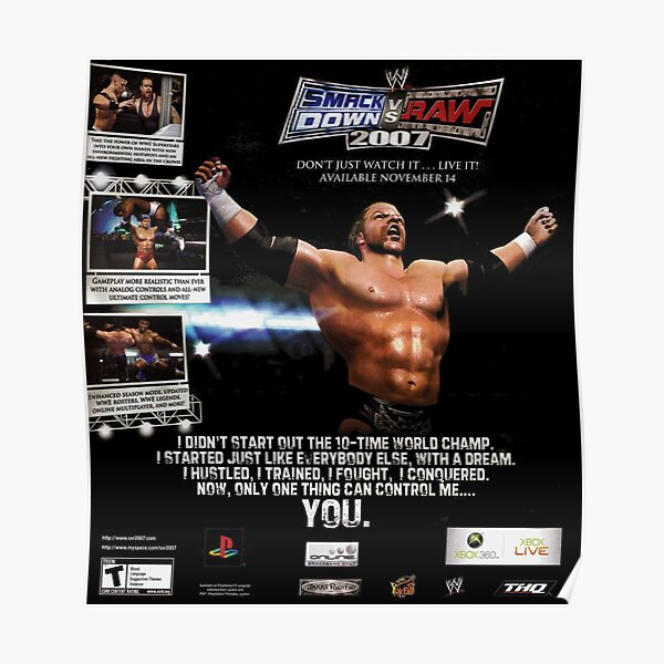 "SvR 2007 Ad" Poster for Sale by j-jenkins04 | Redbubble