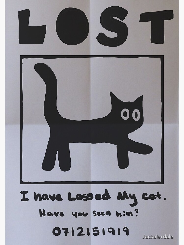 "Loss Meme Cat Poster" Poster for Sale by Jackalexdale | Redbubble