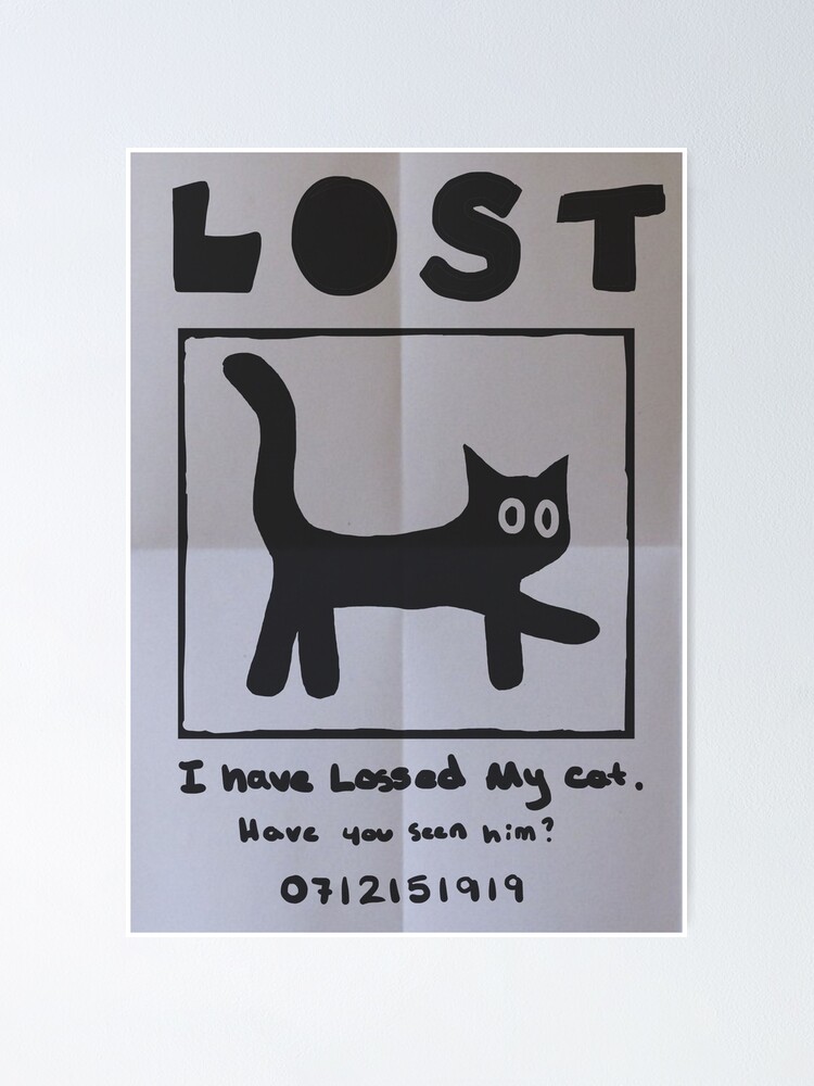 "Loss Meme Cat Poster" Poster for Sale by Jackalexdale | Redbubble