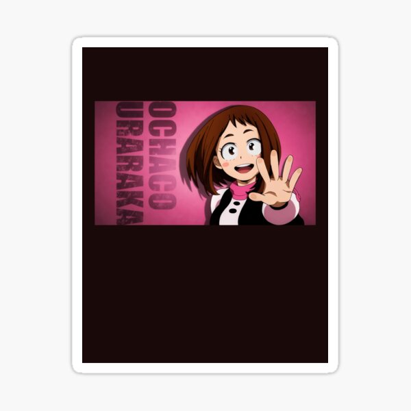 "Ochaco Uraraka (My Hero Academia)" Sticker for Sale by nunezk04 ...