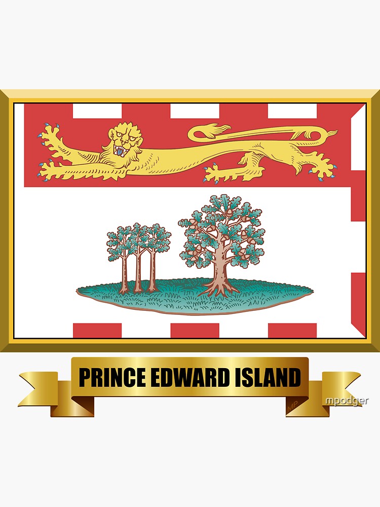 "PRINCE EDWARD ISLAND Gifts, Masks, Stickers & Products (15)" Sticker ...