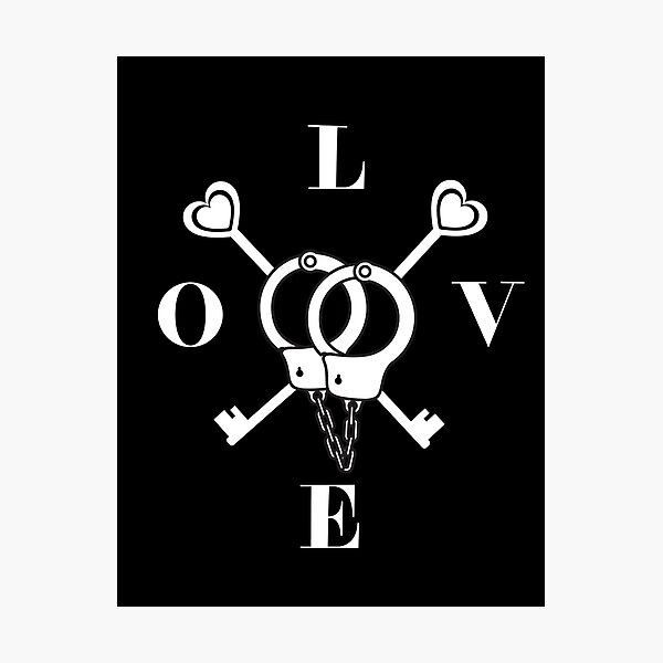 "Love Handcuffs Sexy Playful Trendy Bride And Groom Design ...