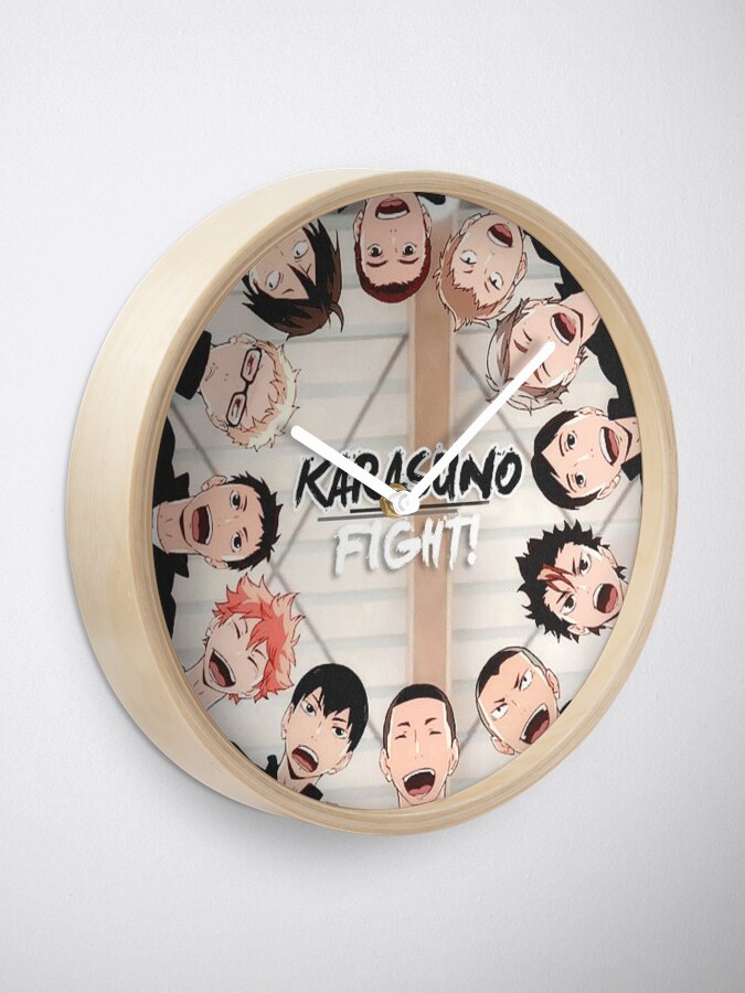 "Karasuno - Haikyuu" Clock for Sale by Enzosekai | Redbubble