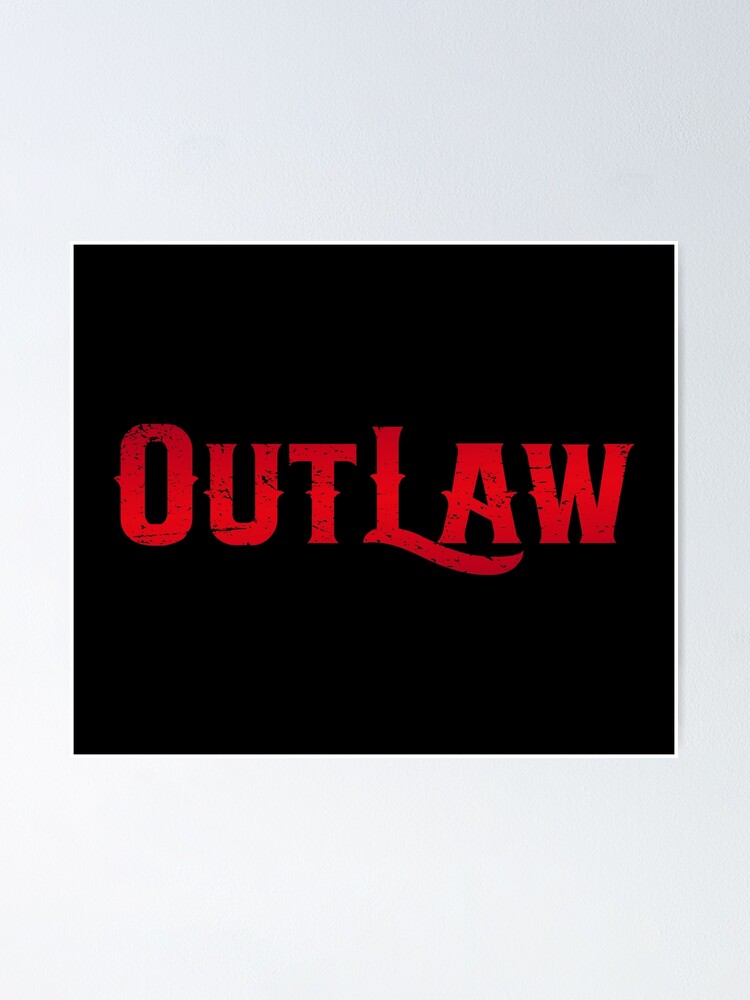 "Outlaw (Cool Funny Motorcycle or Helmet Stickers - Awesome Gifts for ...