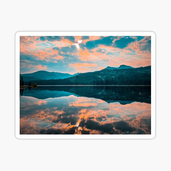 "Sunrise in McCall Idaho" Sticker for Sale by neverjordinary | Redbubble