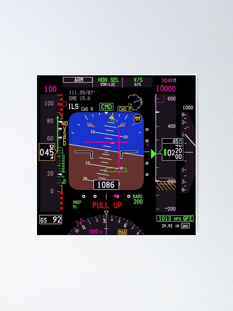 "Boeing 737NG PFD" Poster for Sale by Ljubo339- | Redbubble