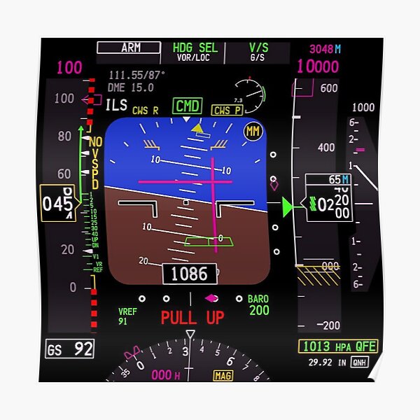 "Boeing 737NG PFD" Poster for Sale by Ljubo339- | Redbubble