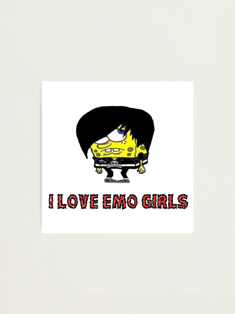 Lámina fotográfica «"Me encantan las chicas emo" Emo Bob Esponja Meme ...