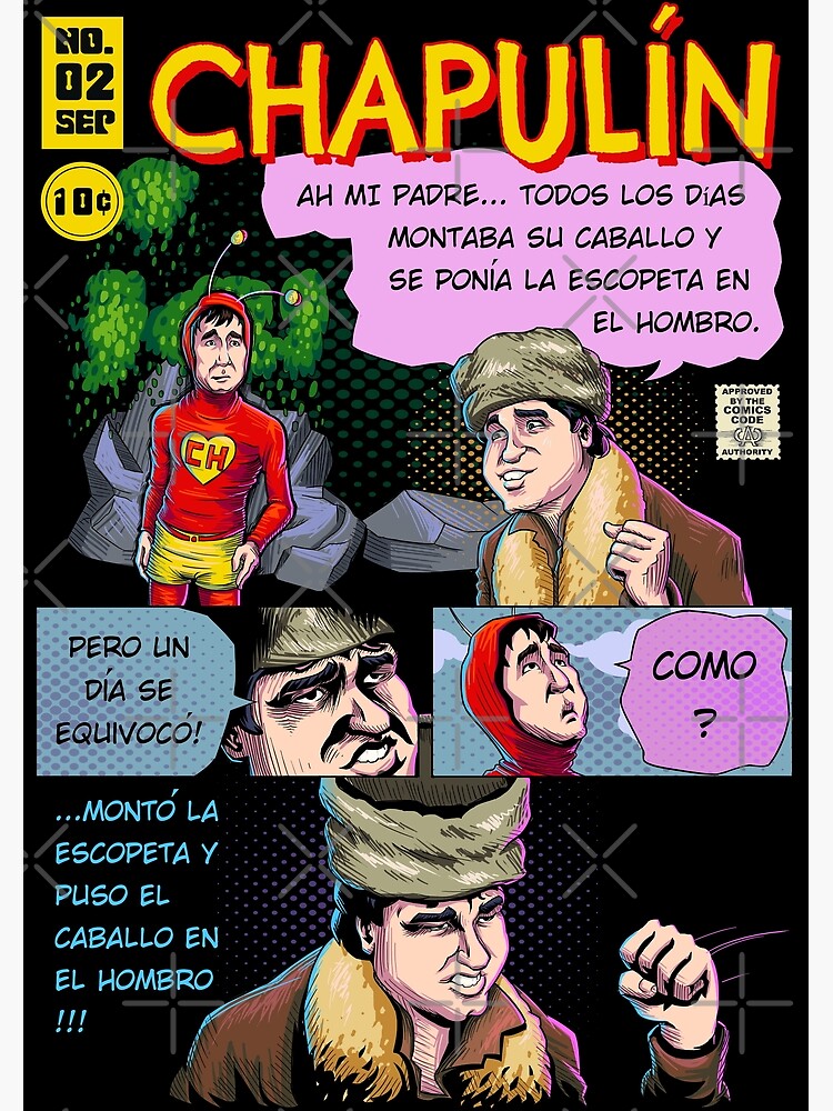 "El Chapulín Colorado y el dueño de la cabaña ES" Greeting Card for ...