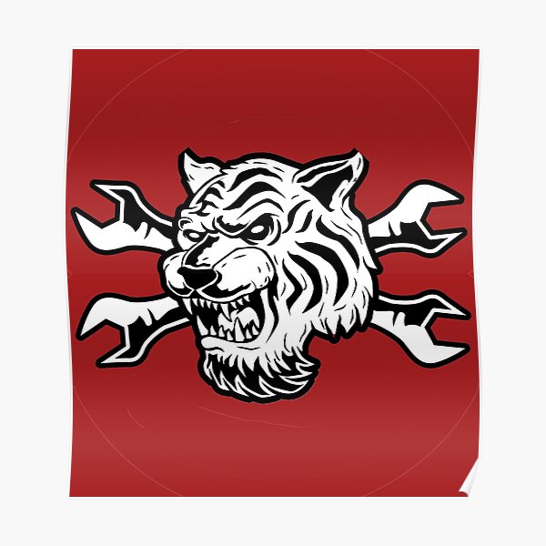 "Mechanic Tiger Illustration - Cool Car Repair Tiger Design Gift Idea ...