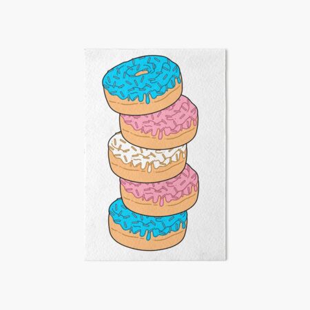 "Transgender Pride Flag Donut Stack" Art Board Print for Sale by ...