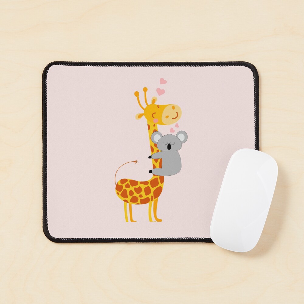 "Cute Koala and Giraffe are Showing Love" Poster for Sale by cerenalkan ...